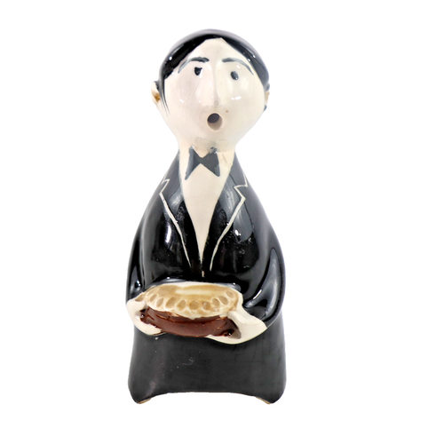 Vintage Stuart Bass Pie Vent Bird Funnel England ceramic Black Tie ...