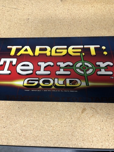 Target Terror Gold Header Marquee Video Arcade Game ***** | eBay