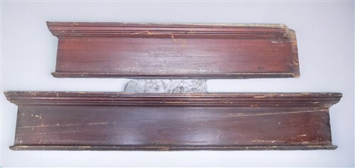 Pair Crown Molding Headers, Trim Door Window Pediment Architectural ...