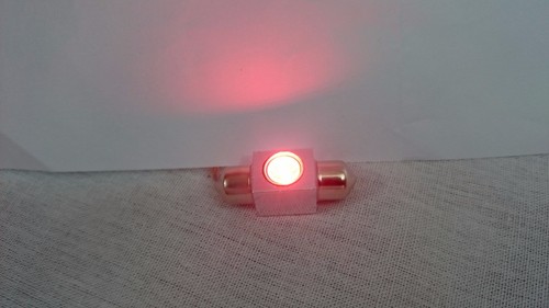 2 x 31mm Red LED Dome Map Bulbs 3021 3022 3175 6428 6430 30922 DE3425 ...