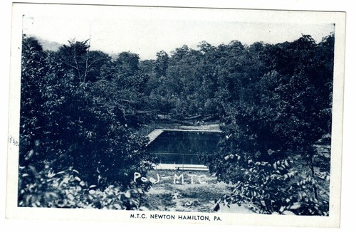 Unused Postcard Real Photo Pool MTC Newton Hamilton Pennsylvania PA | eBay