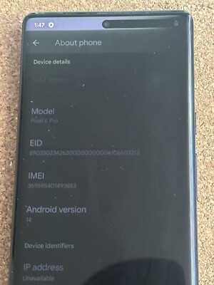 Google Pixel 6 Pro 128GB Black G8V0U (Unlocked) BAD LCD 810029931175 | eBay