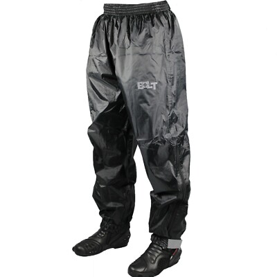 Mens Waterproof Over Trousers Rain Pants Motorcycle Motorbike Outdoor ...