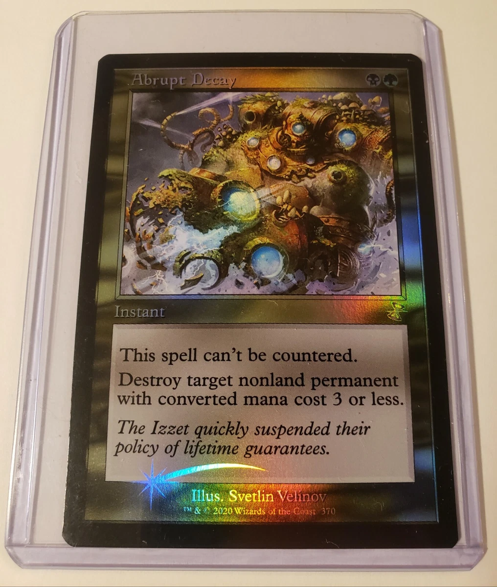 Abrupt Decay Foil