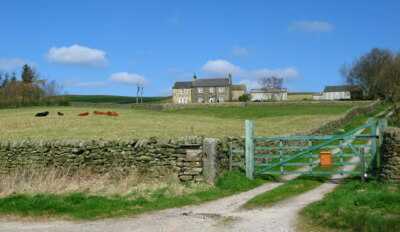 Photo 6x4 Bishop Keld Farm Knoll Top Viewed from the B6265 Blazefield ...