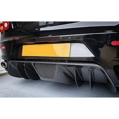 Real 1x1 Weave Carbon Fiber Rear Diffuser Bumper Lip for Ferrari F430 ...