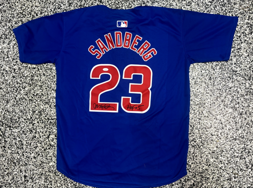 RYNE SANDBERG signed auto CHICAGO CUBS Jersey w/ COA JSA AU79998 | eBay UK