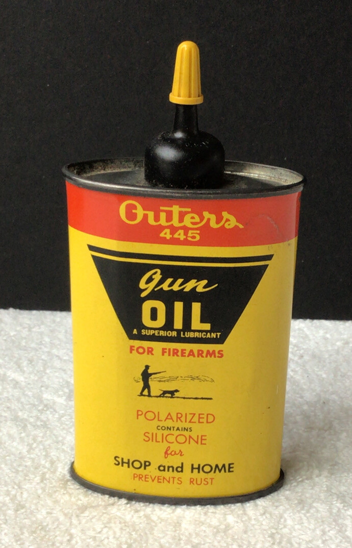 Vintage Outers 445 Gun Oil 3 oz For Firearms Lubricant Handy Can #88 | eBay