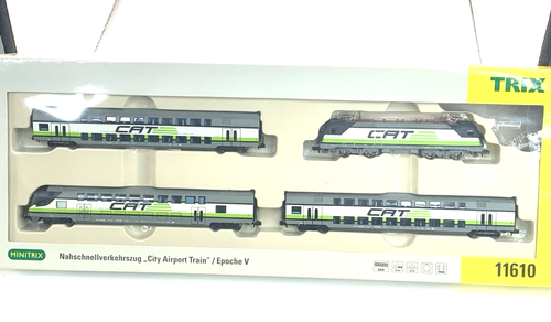 Minitrix N-Scale 11610 - 4-Unit City Airport Train -Nahschnellverkehrszug | eBay