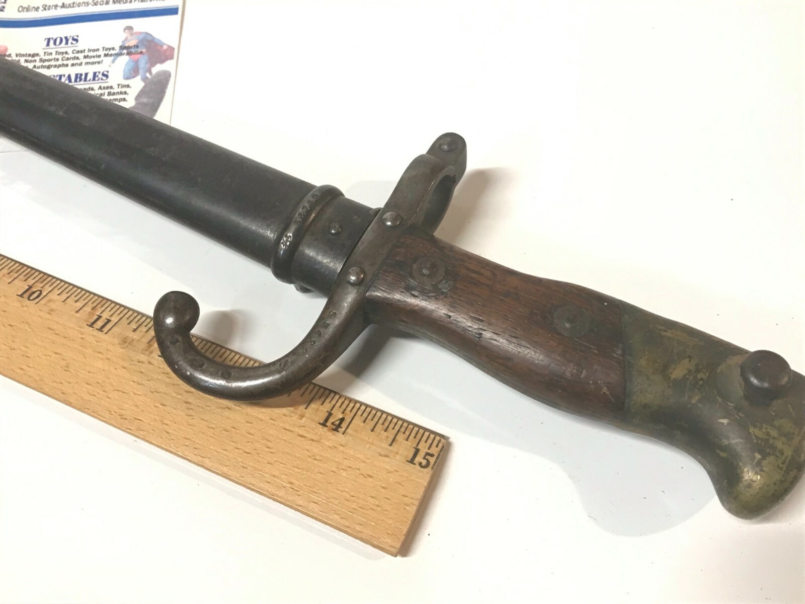 Vintage French Model 1874 Gras Bayonet & Scabbard 1880 Date Signed ...