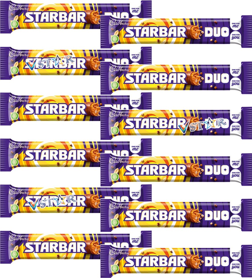 Cadbury Starbar Duo Chocolate Bar 74g Perfect Family Gift | eBay UK