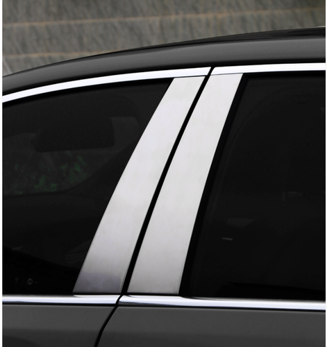 Car Window BC Pillar Cover Trim Sticker Steel Silver For Cadillac CT6 ...