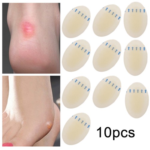 10x Hydrocolloid Self-adhesive Gel Blister Plaster Anti-wearing Heel ...