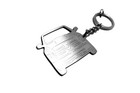 Stainless Steel Keychain Front View Car Laser Cut Key Ring fit Dodge ...