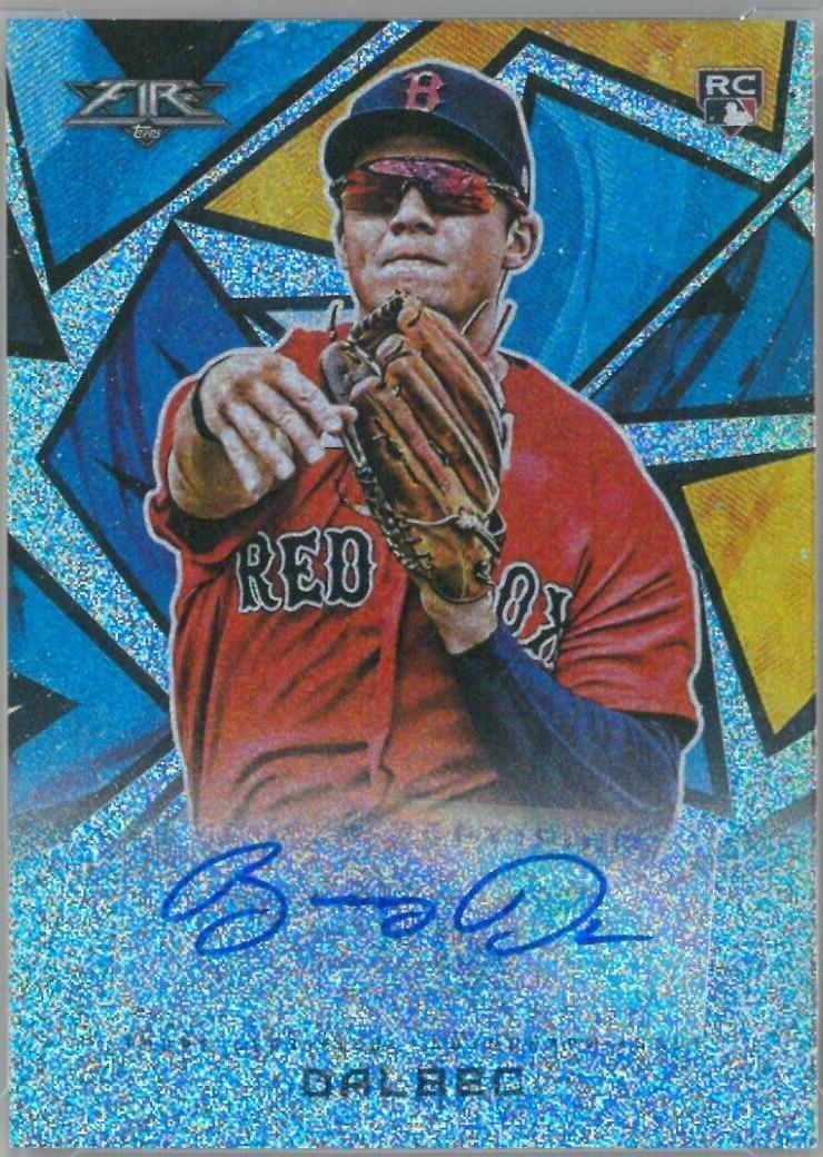 2021 Topps Fire - Autographs Bobby Dalbec #AV-BD Inferno /1 (AU, RC ...
