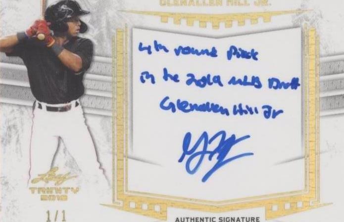 2019 Leaf Trinity - Autograph Inscriptions Glenallen Hill Jr. #A-GH2 ...