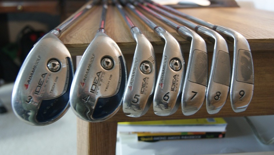 Adams Idea Tech Hybrid OS Iron Set Men’s RH - YS + R Flex Graphite ...