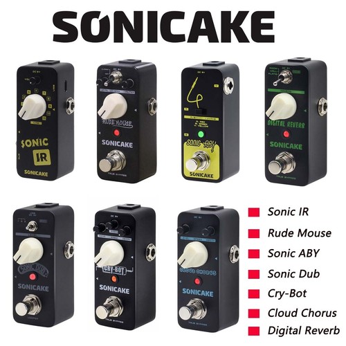Sonicake Guitar Effects Pedal Sonic ABY/IR/Dub Delay Reverb Guitar ...