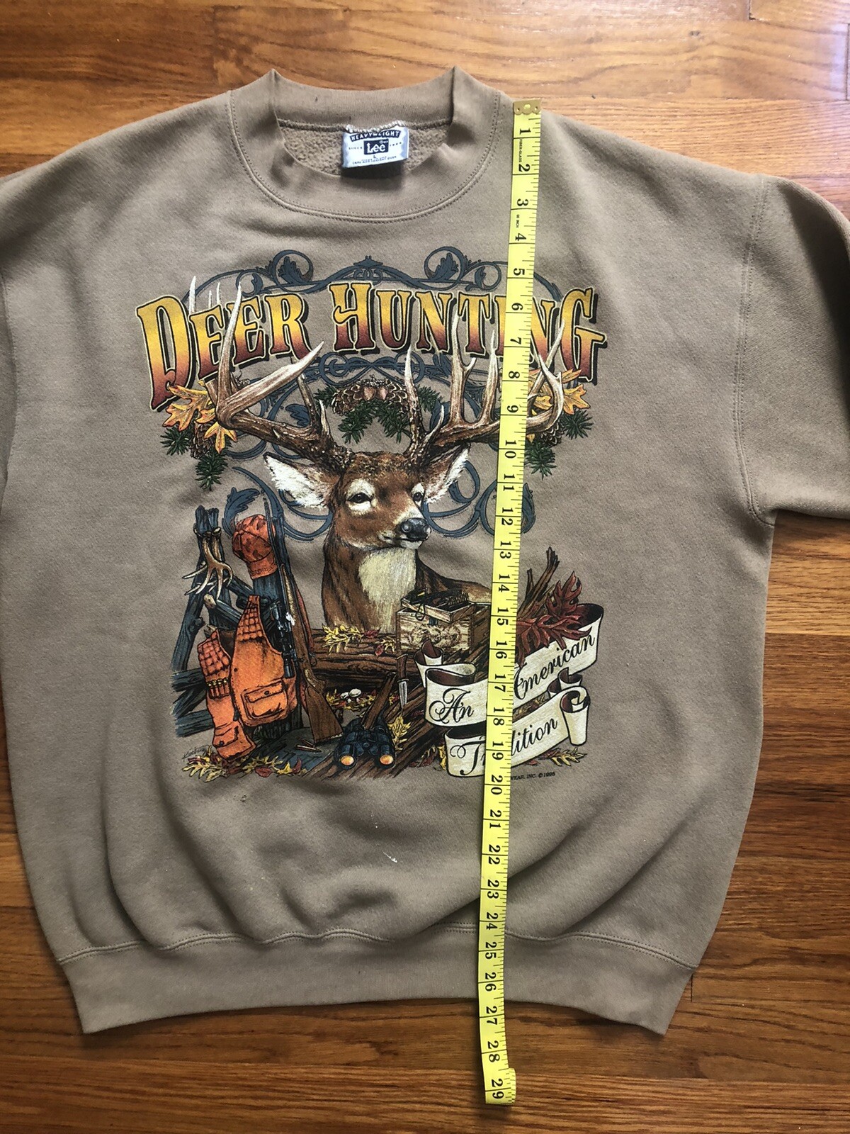 1995 Vintage Buck Wear Inc. Deer Hunting Sweatshirt L… - Gem