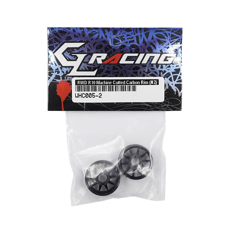 GL Racing R10 Machine Cutted N2 Carbon Rim 2 pcs For 1/27 Mini-Z RWD # ...