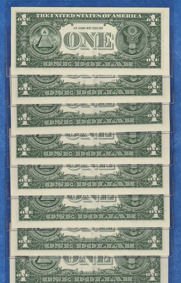 🔥Star Note Set 2013 $1 Dollar Bill ( 8 Districts ) UNC..All Notes ...