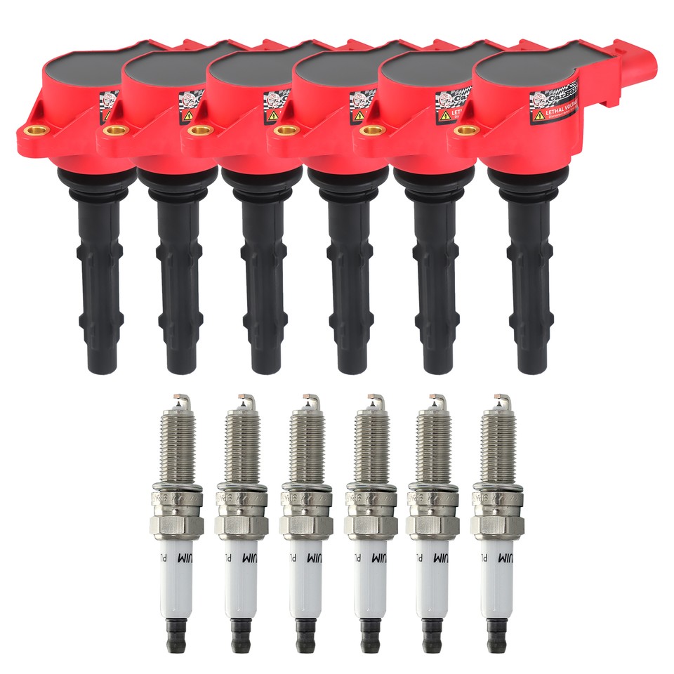 6 Ignition Coil & Spark Plug For Mercedes-Benz GLK350 E280 E300 E350 ...