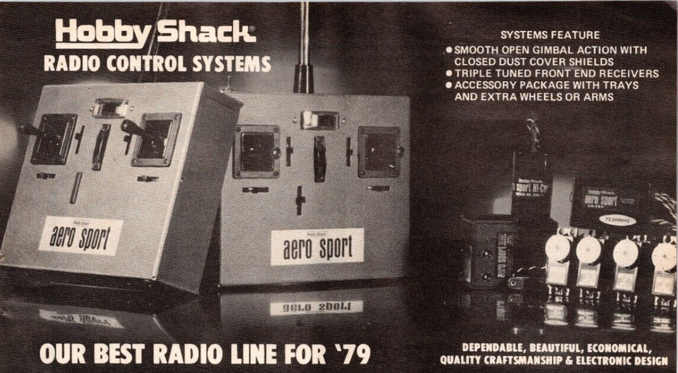 1979 Hobby Shack Radio Control Systems Fountain Valley CA Vintage Print ...