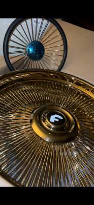 26" FORGIATO Wire Wheels 24K GOLD & Steering wheel COMBO | eBay