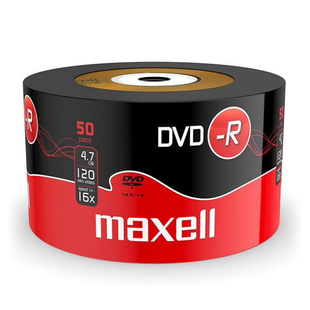 Maxell DVD-R 47 50 4.7GB 16x 120min, Confezione di 50 Pezzi for sale ...
