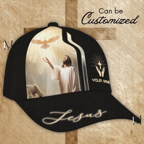 Custom Name Jesus Christ Hat Holy Spirit Dove Lamb Of God Religious ...