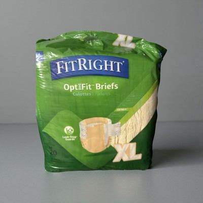 Medline - FITRIGHT OPTIFIT BRIEFS - XL Unisex Briefs - 20 ct 56-64" | eBay