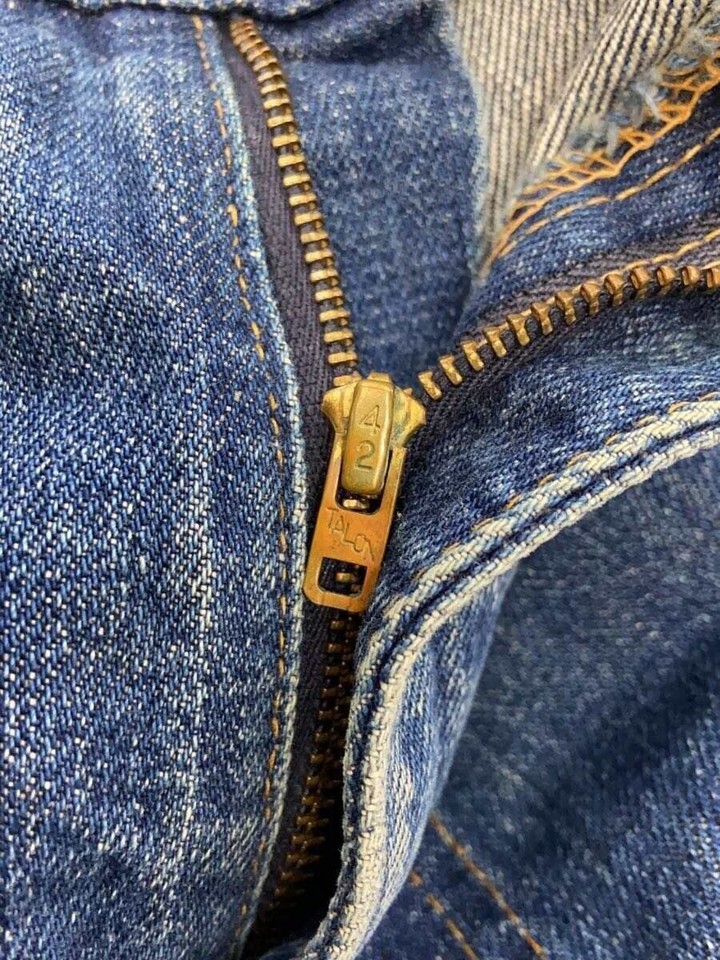 Levi’s Straight Pants Pre 66 505 42talon Button Back 5 Pockets Single ...