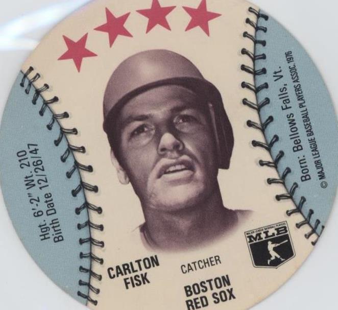 1976 MSA Discs - Carlton Fisk Orbaker's Quality Food and Ice Cream for ...