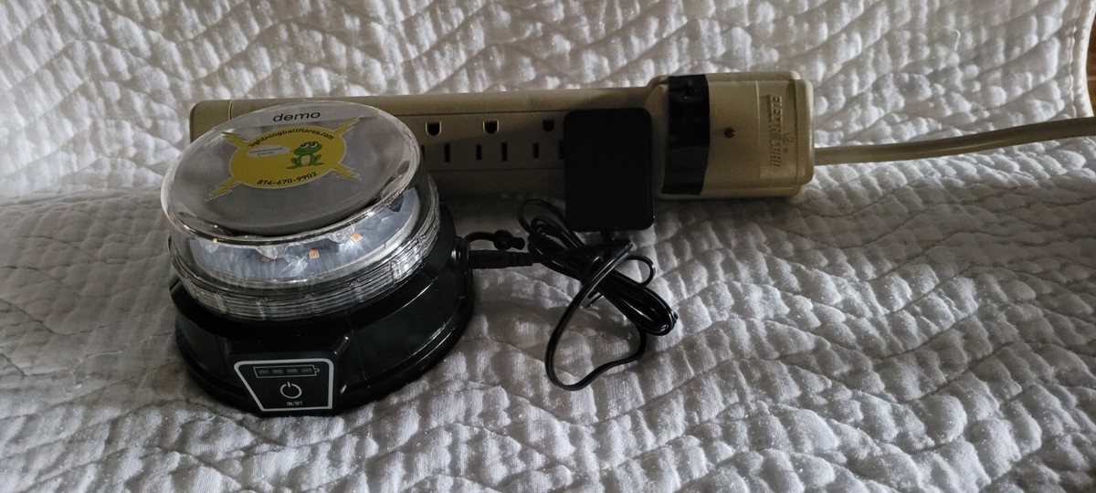 Green Led Battery Magnetic Warning Lights