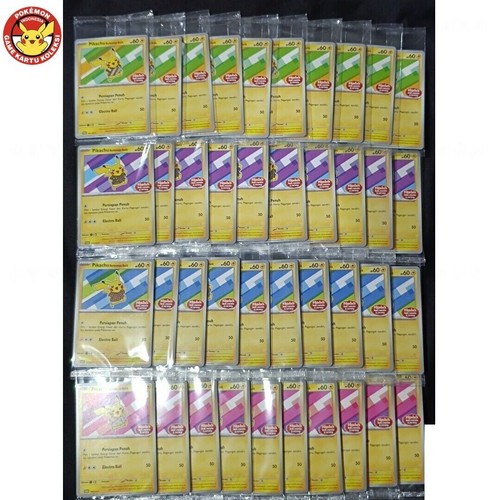 Lot 10x 4 MIX Pikachu Batik Complete Set 101 154 155 190 SV-P Pokemon ...