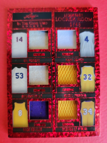 KOBE BRYANT Shaquille O'Neal MAGIC JOHNSON DON DRYSDALE SNIDER JERSEY ...