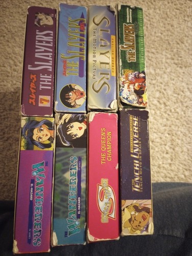 8 VHS Lot Tenchi Universe Tenchi Muyo Slayers El Hazard Magical Project ...