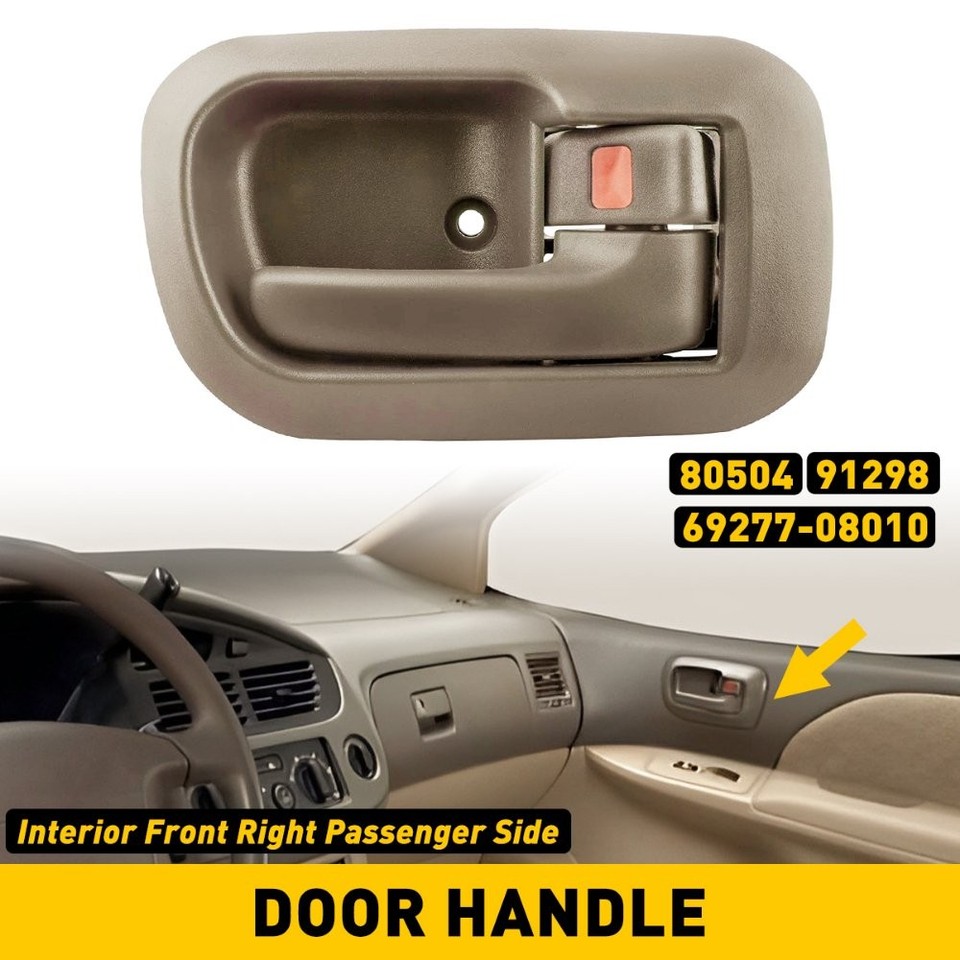 Door Handle Inner Indoor Right Side for 2998-2006 Toyota Sienna Beige ...