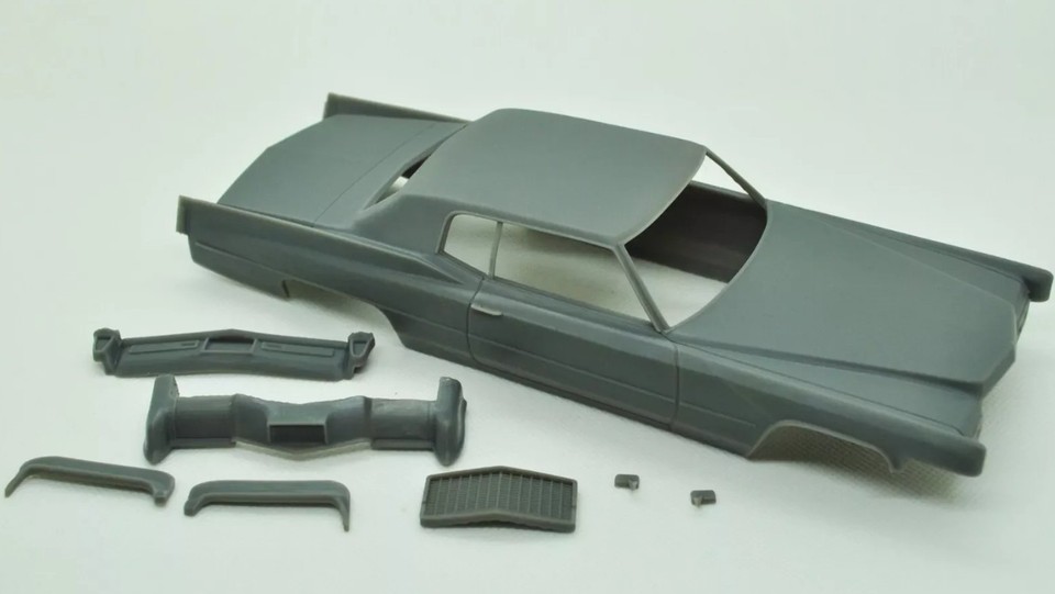 DiOlex DP24107 1/25 3D print resin kit Cadillac DeVille Convertible ...