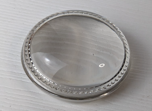 Vintage Glass Magnifying Round Dome Shaped Paperweight | eBay
