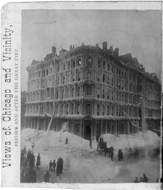 Photo:Building in Chicago after fire | eBay