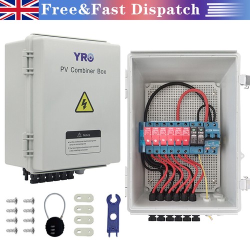 Solar PV Combiner Box Connection Box 6 Strings 1000VDC Circuit Breaker ...