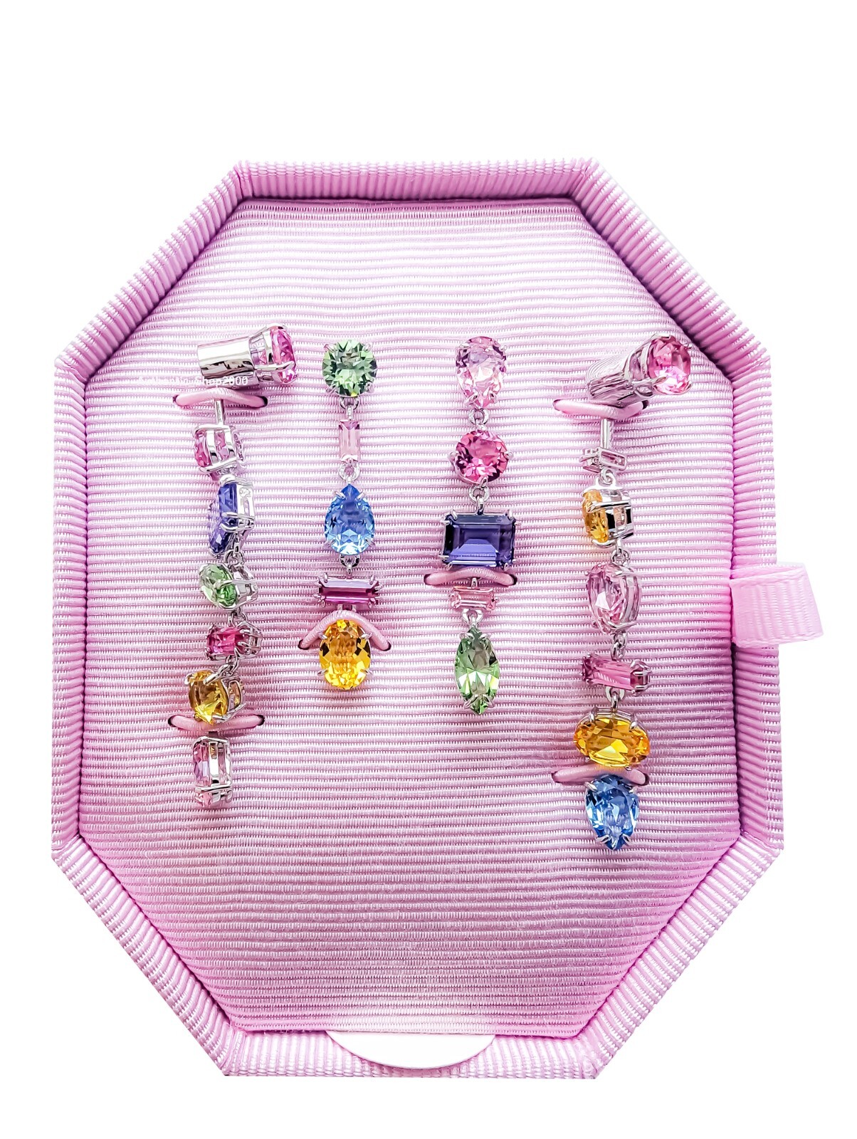 New 100% Authentic SWAROVSKI Crystals Long Reverse Gema Drop Earrings ...