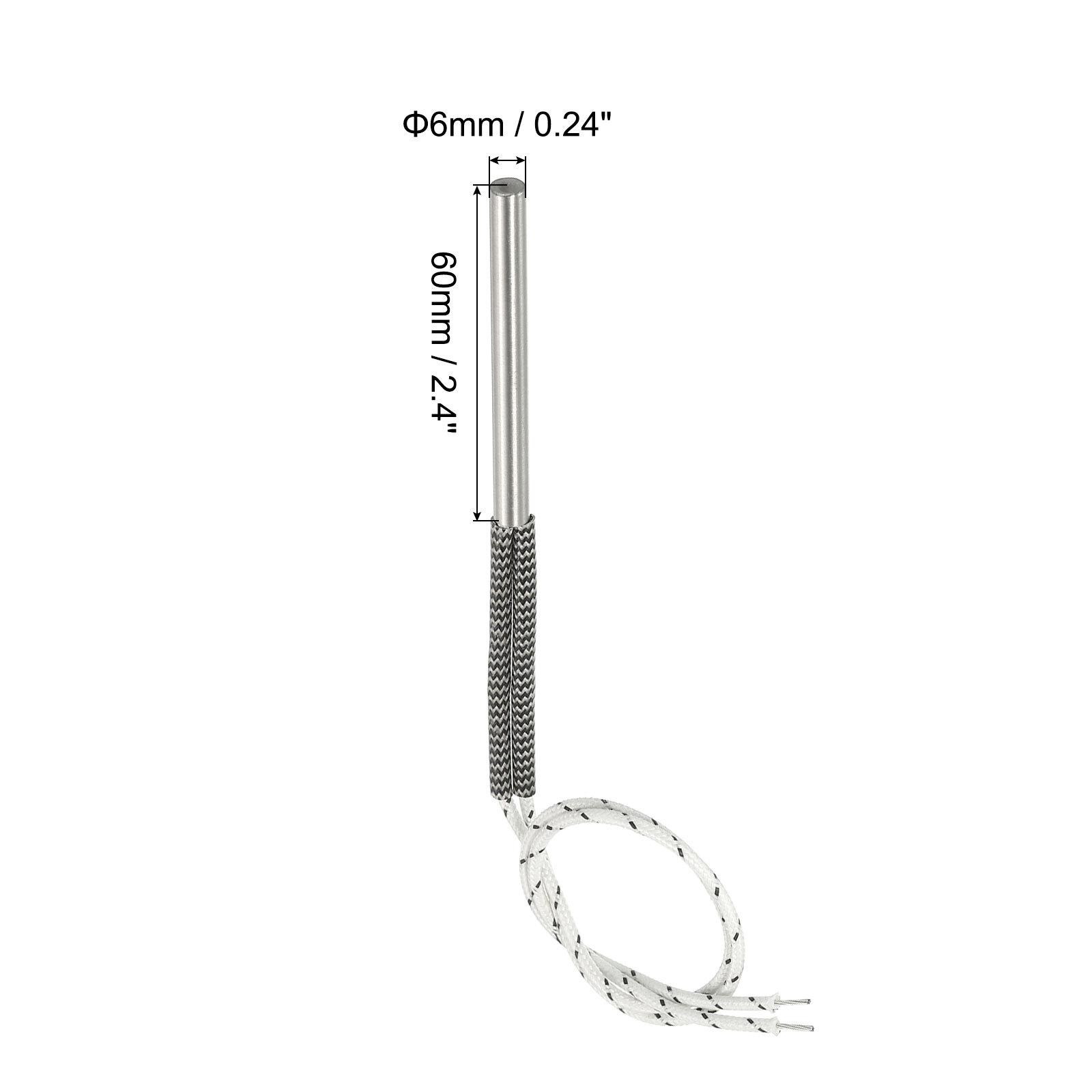 220V 100W 6x60mm Einkopf Heizelement Heizstab Heizpatrone ...