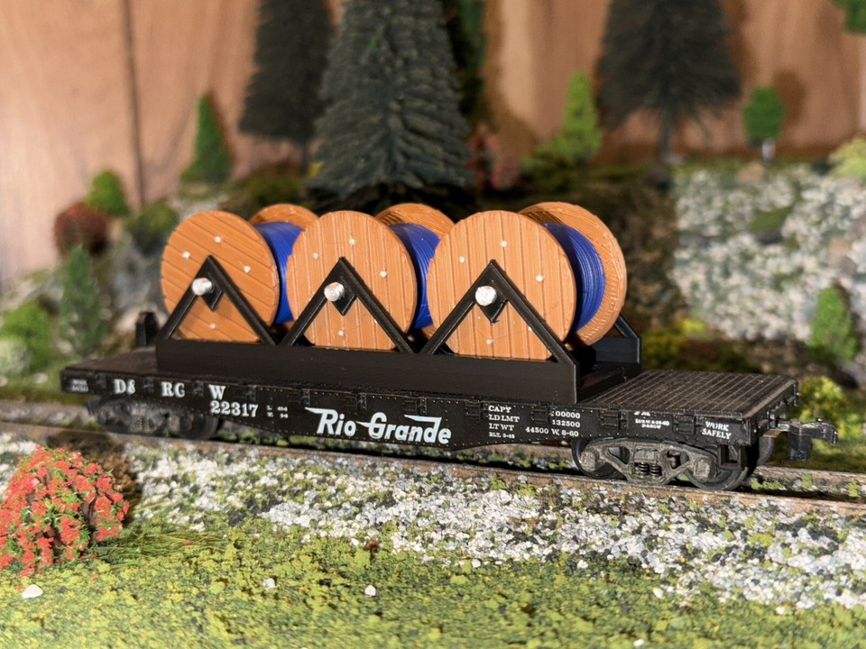 1:87 HO Scale Blue Wire Spool Load/Decor | eBay