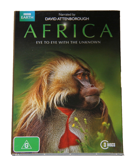 BBC Earth - 3 x disc boxed DVD - Africa - narrated by DAVID ...