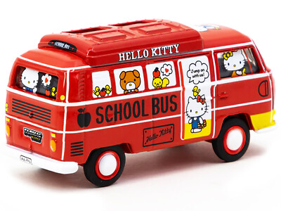 Volkswagen Type II T2 Van Red Hello Kitty School Bus 1/64 Schuco | eBay