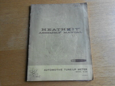 1969 HEATHKIT ID-29 Automotive Tune-Up Meter Assembly & Operation ...
