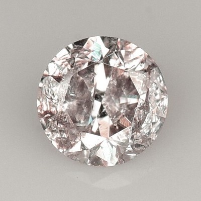 0.10Ct Sparky Certified Light Purple Pink Round Natural Diamond ba4271 ...