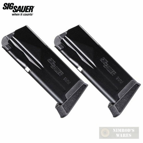 Sig P365 9mm 10-Round MAGAZINE + Finger Extension 2-PACK MAG-365-9-10X ...